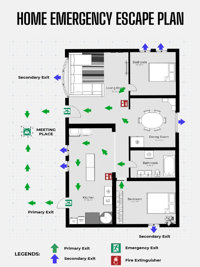 Disaster Home Exit Plan | PDF