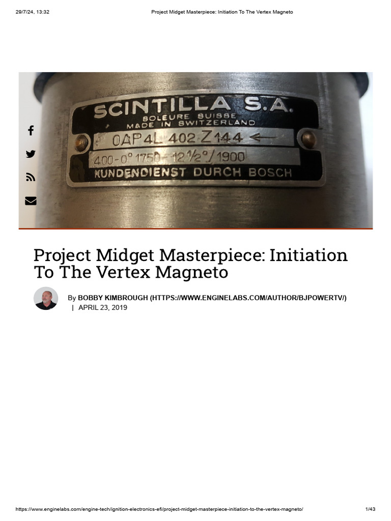 Project Midget Masterpiece_ Initiation To The Vertex Magneto | PDF ...