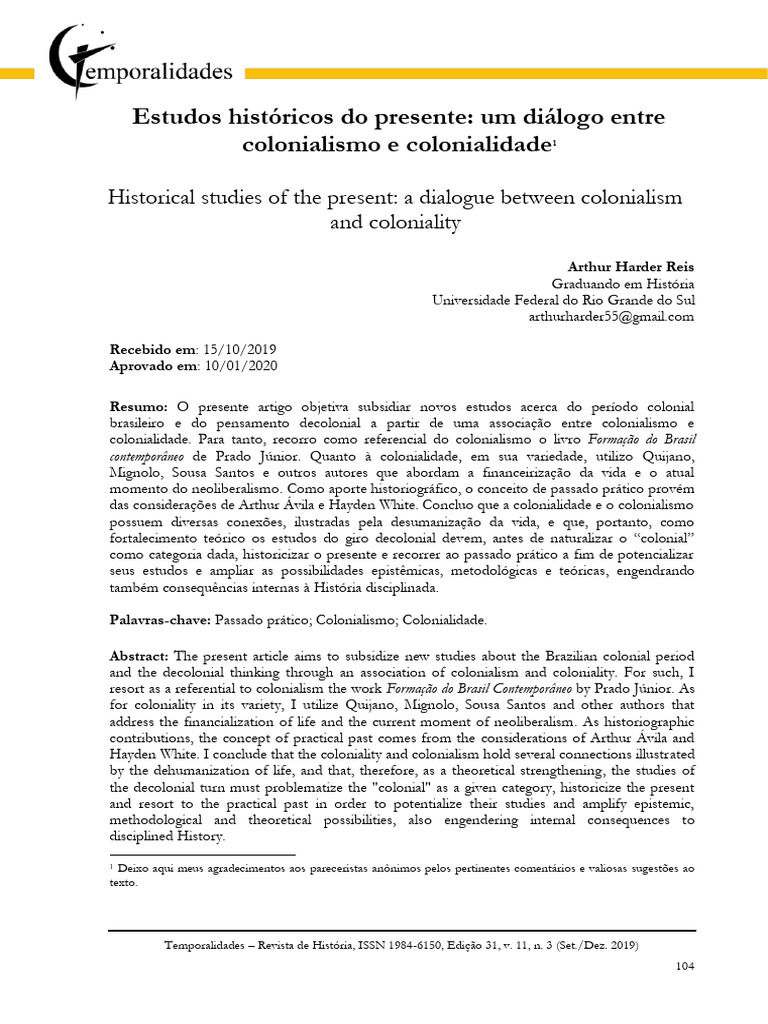 REIS_Arthur_ Harder-Estudos históricos do presente um diálogo entre ...