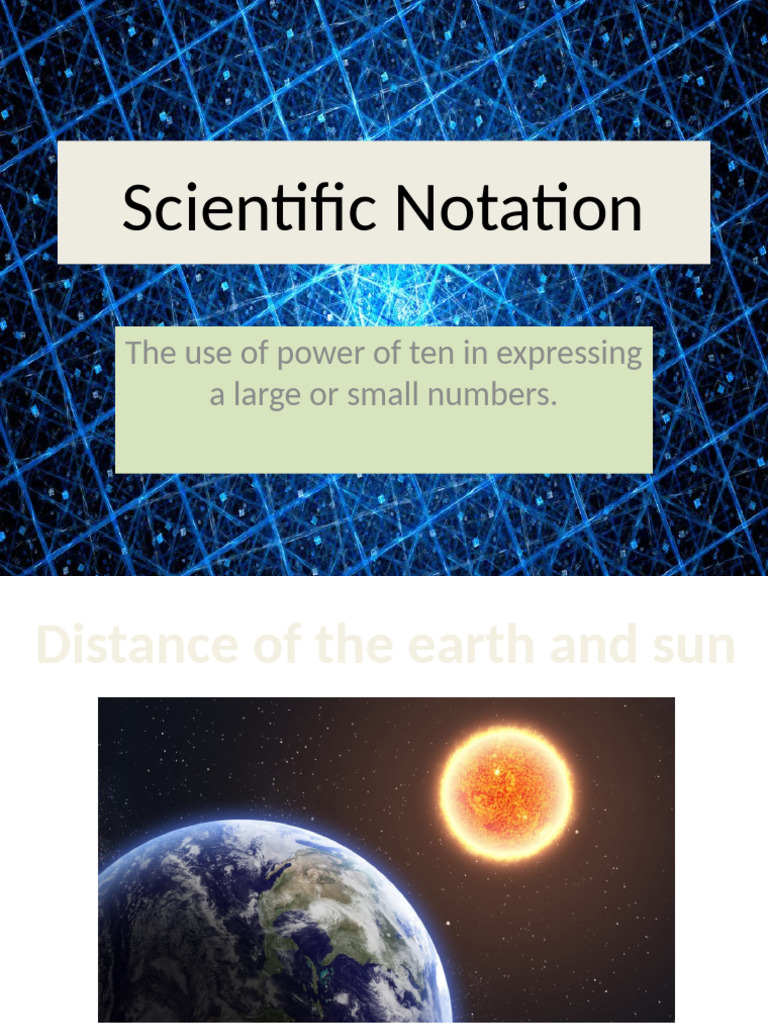 Scientific Notation | PDF