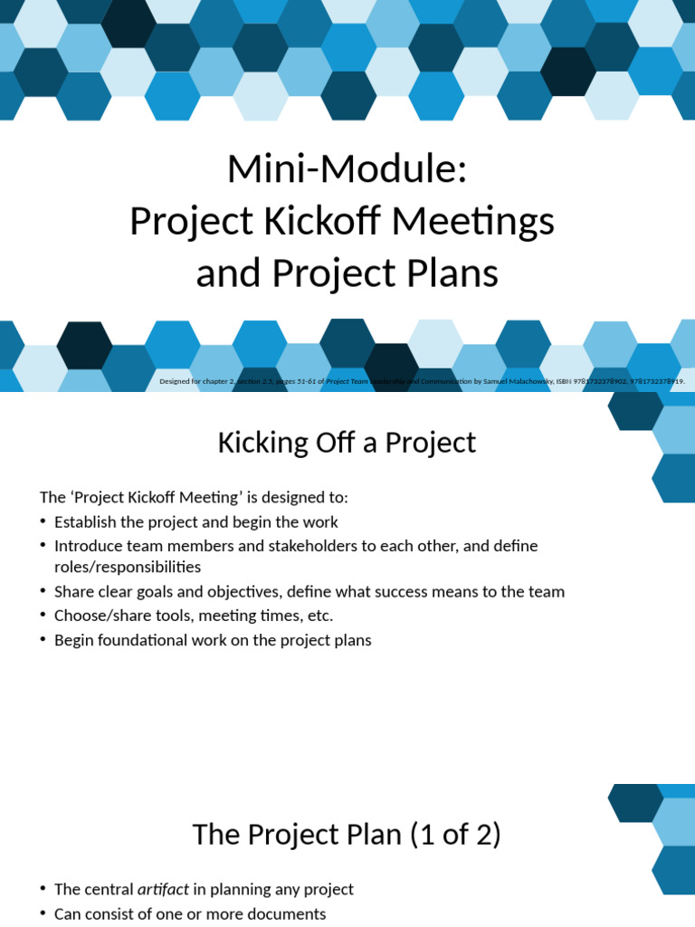 Project Kickoff Meetings & Plans Guide | PDF