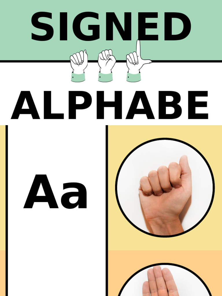 ASL Sign Language Alphabet Presentation | PDF