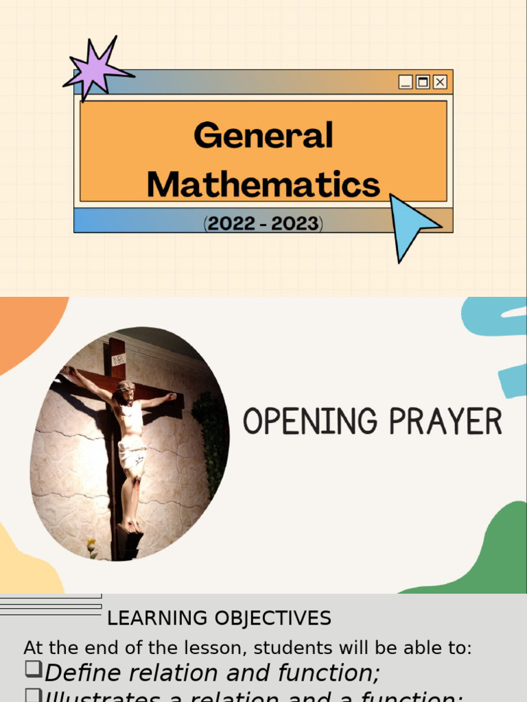 Relation and Functions | PDF | Function (Mathematics) | Algebra