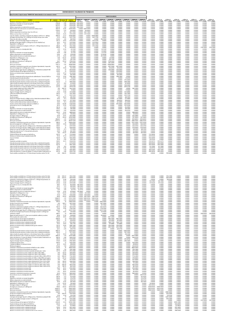 Cronograma Oferente | PDF | Diseño arquitectonico | Arquitectura