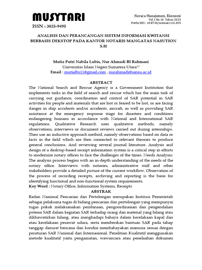 Jurnal Mutia Musytari | PDF