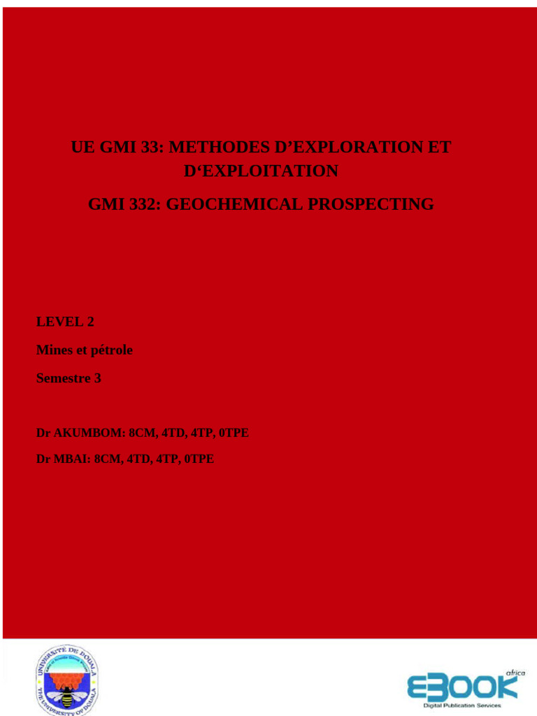 Geochemical Exploration Methods | PDF | Sampling (Statistics) | Prospecting