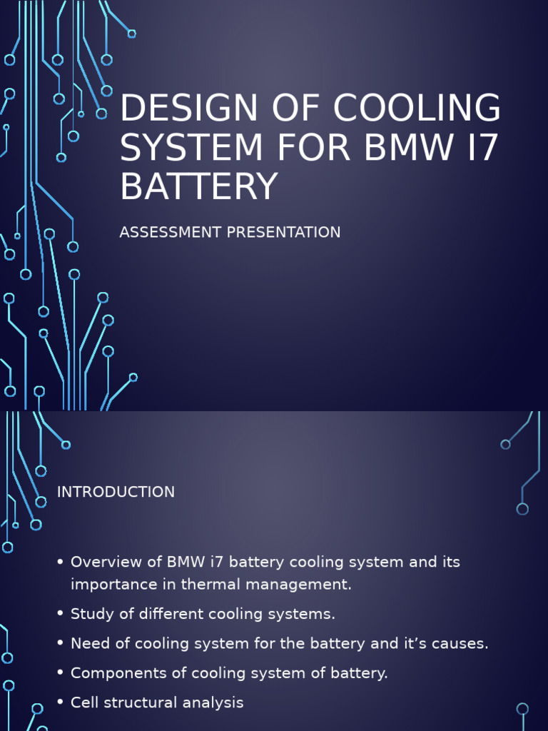 BMW i7 Battery Cooling System Design | PDF | Lithium Ion Battery | Coolant