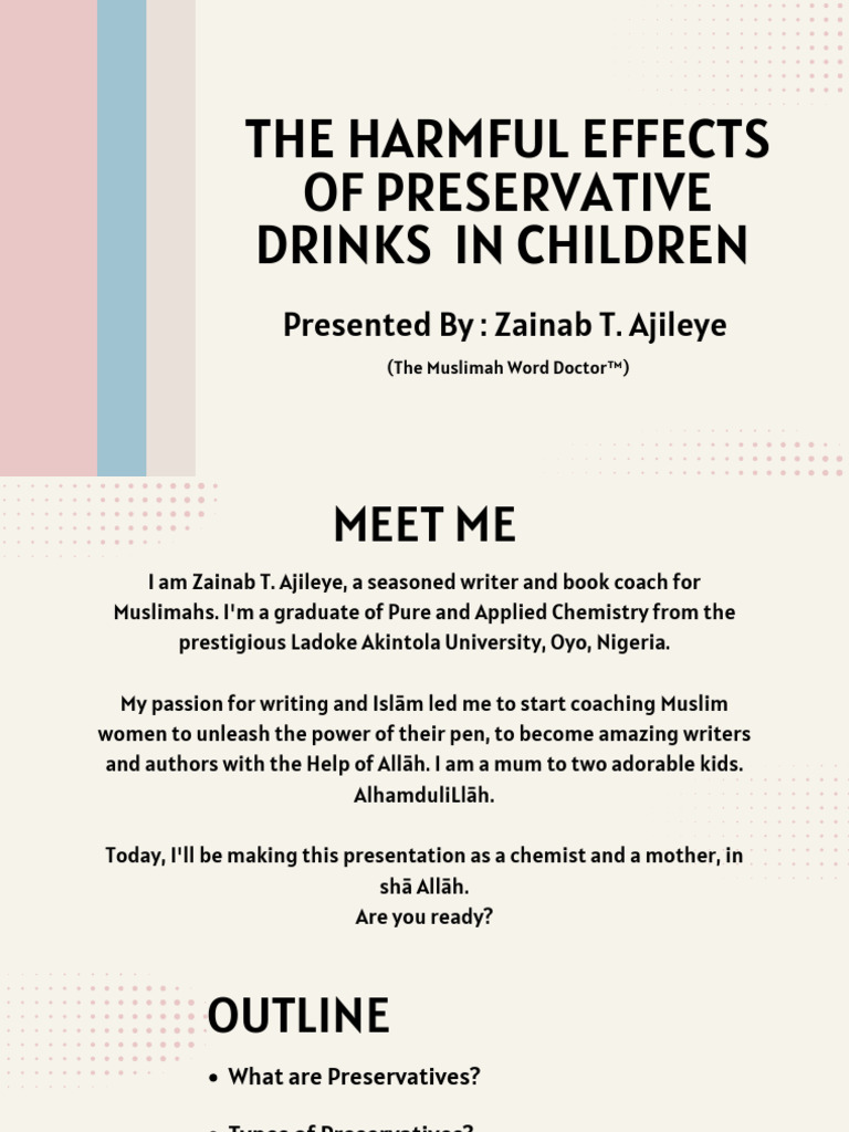 Harmful Effects of Preservatives Drinks in Children - 20240915 - 180244 ...