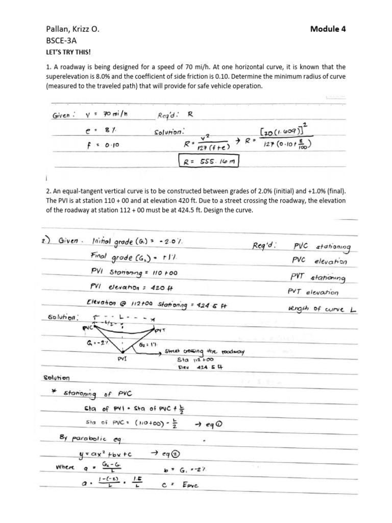 Pallan BSCE-3A Lesson4Activity | PDF | Elementary Geometry | Analytic ...