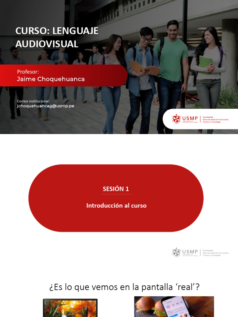 Semana 1 - Lenguaje Audiovisual | PDF | Cámara | Lente de la cámara