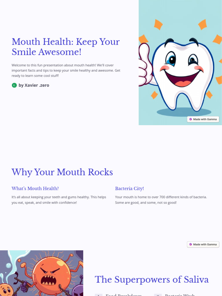 Mouth Health Keep Your Smile Awesome | PDF | Medical Specialties ...