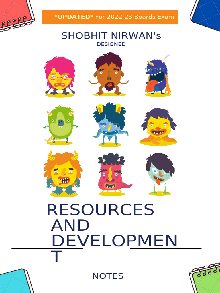 Resources and Development Shobhit Nirwan | PDF | Soil | Erosion