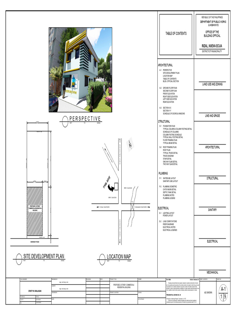 Site Development Plan for Building Project | PDF | Civil Engineering ...
