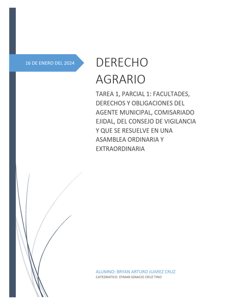 Funciones del Comisariado Ejidal | PDF | Responsabilidad | Regulación