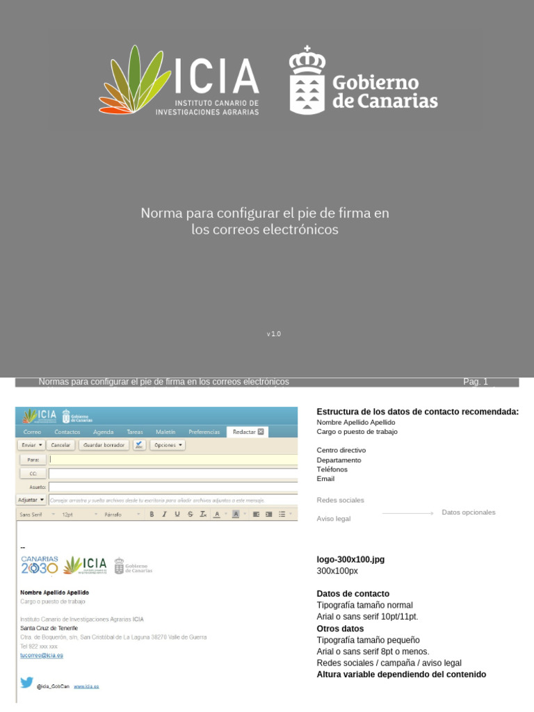 Configuracion Pie de Firma | PDF | Informática