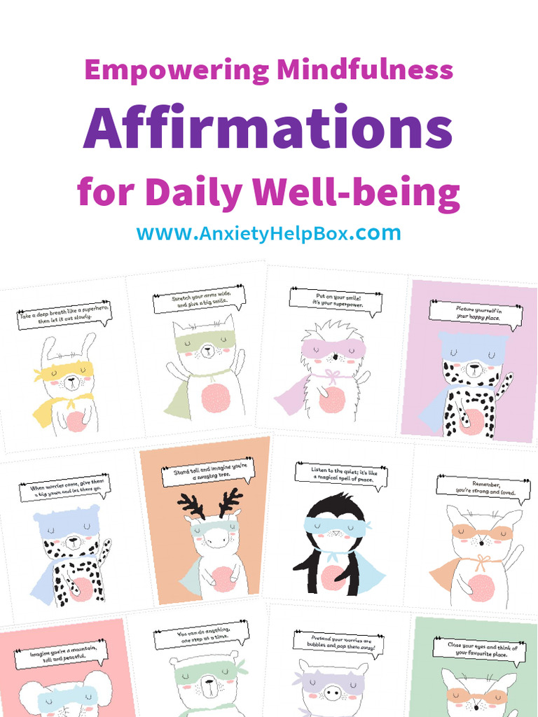 Mindfulness Affirmations for Kids | PDF