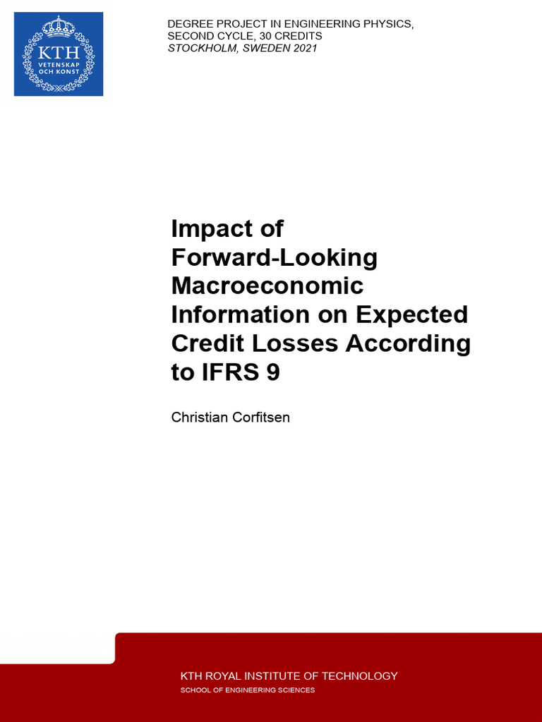 Impact of Forward Looking Macroeconomic information-IFRS-9 | PDF | Vector Autoregression ...