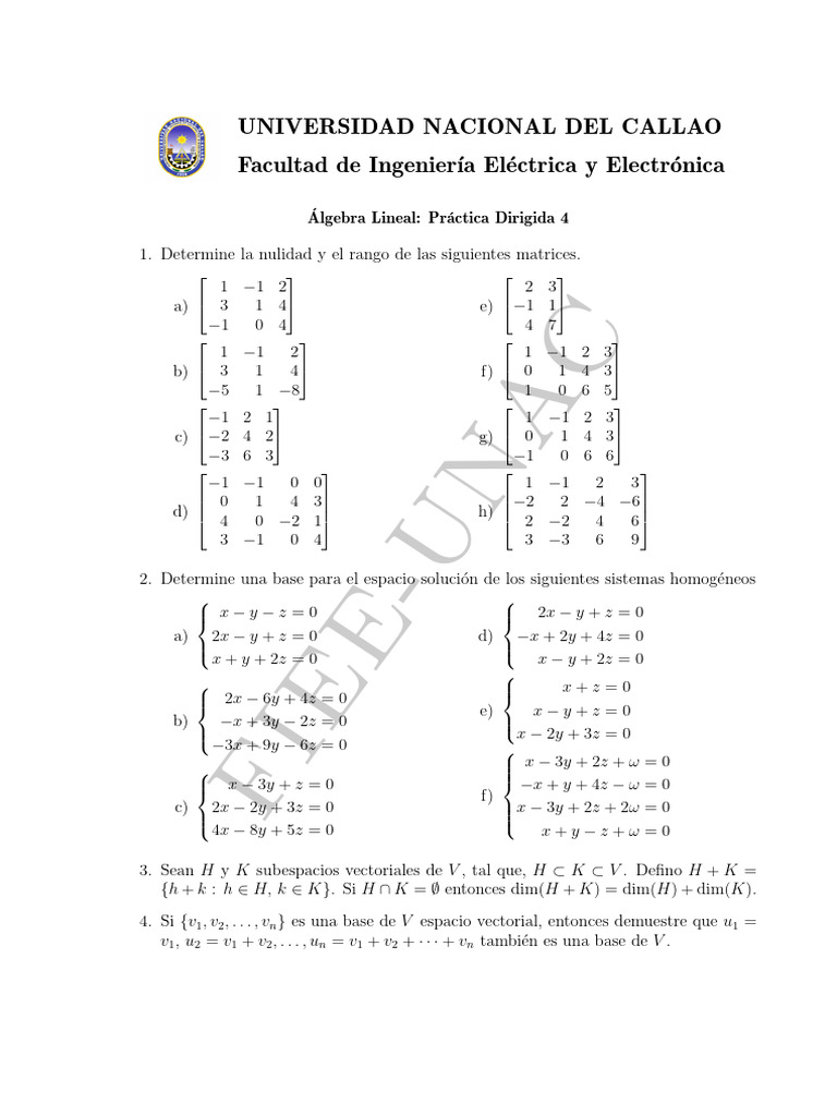 Universidad Nacional Del Callao Facultad de Ingenier Ia El Ectrica y Electr Onica | PDF ...