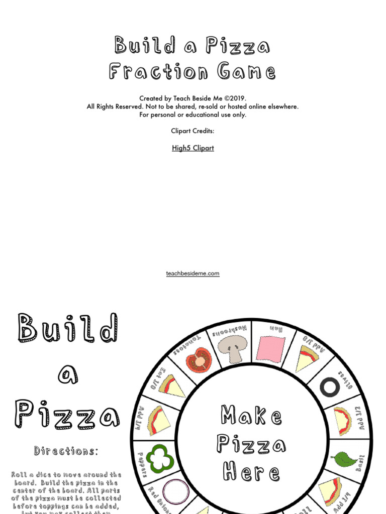 Build a Fraction Pizza Game | PDF