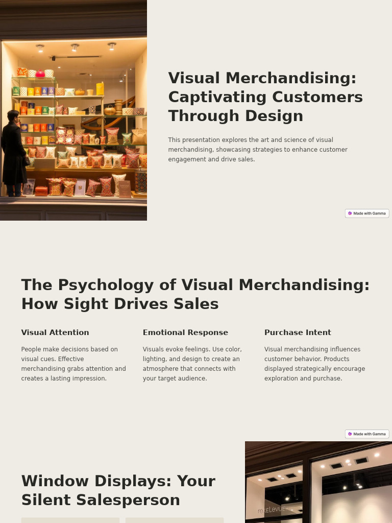 Visual Merchandising Captivating Customers Through Design | PDF ...