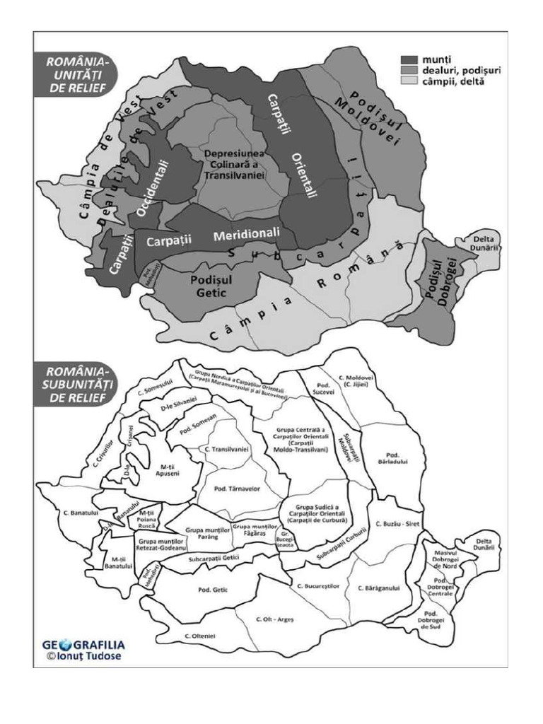 Relieful Romaniei | PDF