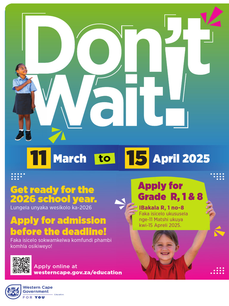 Grade 1 Admission Application 2026 | PDF