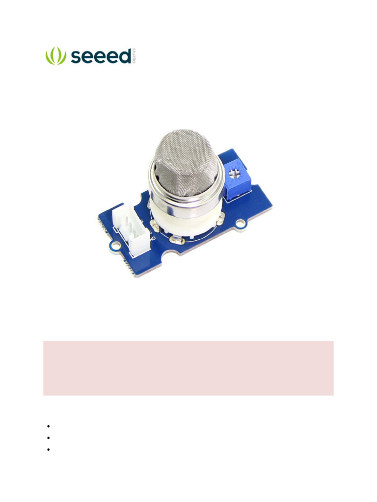 MQ5 Gas Sensor Overview and Datasheet | PDF | Sensor | Arduino