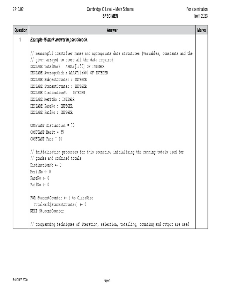 Sample Answers In Pseudocodes Pdf Parameter Computer Programming Computer Science