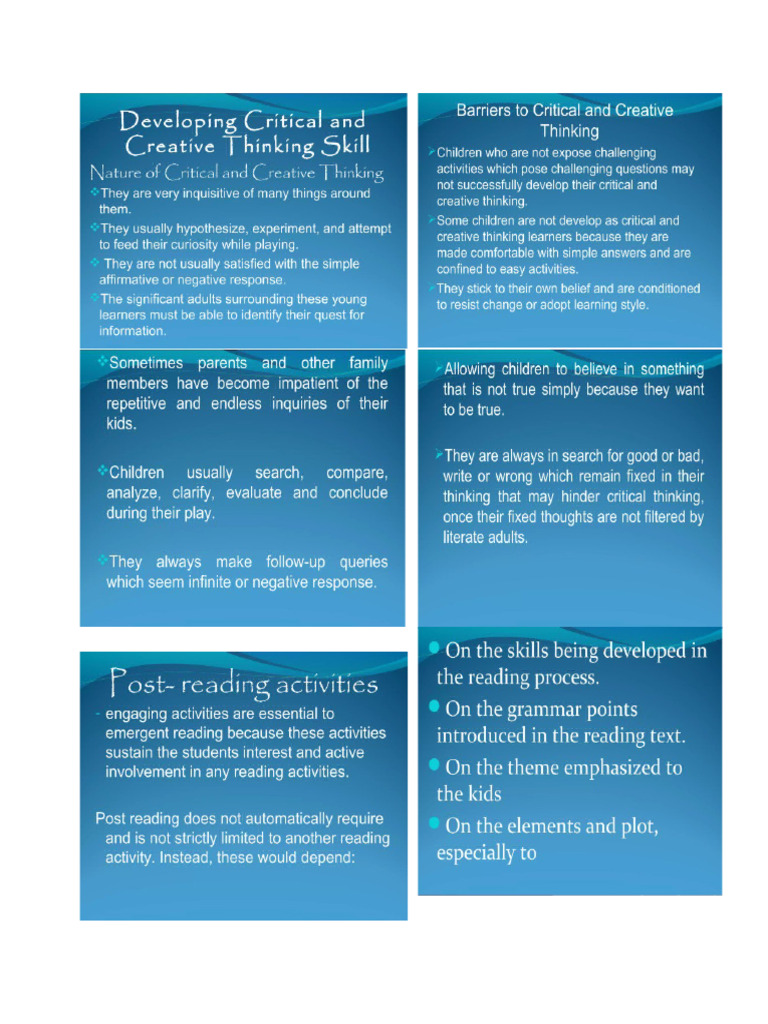 Critical Thinking Skills | PDF