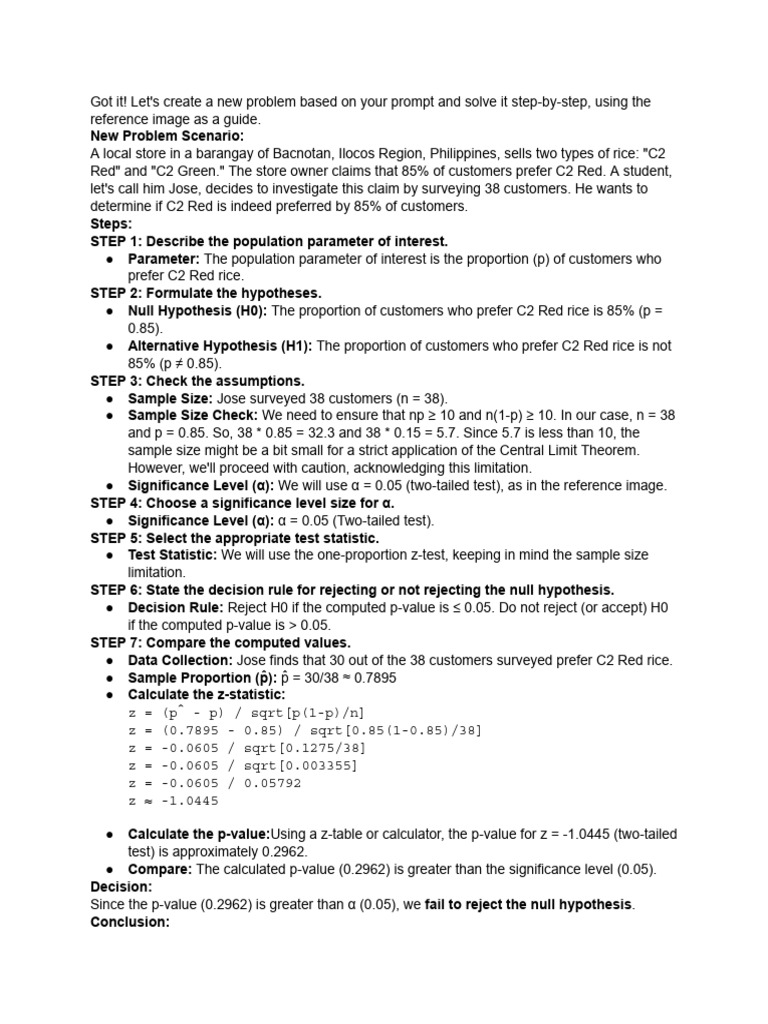 More Answer and Make Another Problem in Barangay-L... | PDF | P Value | Statistical Significance