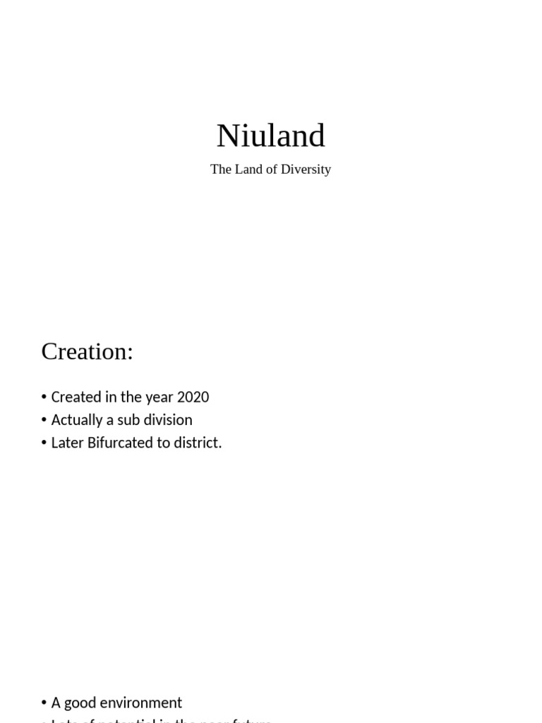 Niu Land | PDF