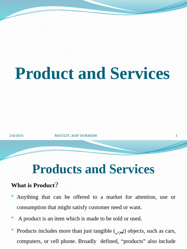 Understanding Products and Services | PDF