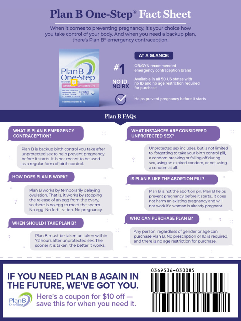 PBOS - Consumer Fact Sheet - 2024 - RELEASE | PDF | Birth Control ...