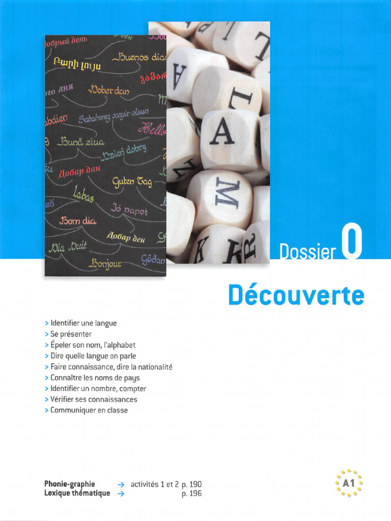Alter Ego Plus A1 - Unité 0 | PDF