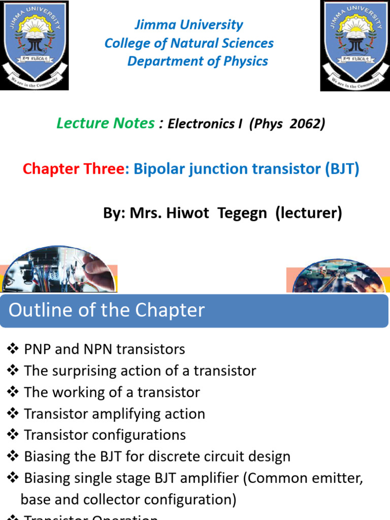 Electronics I Lecture Note - Chapter 3 | PDF | Bipolar Junction ...