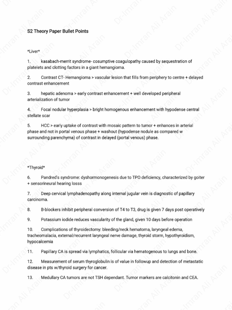 S2 - Last Minutes Revision Points | PDF