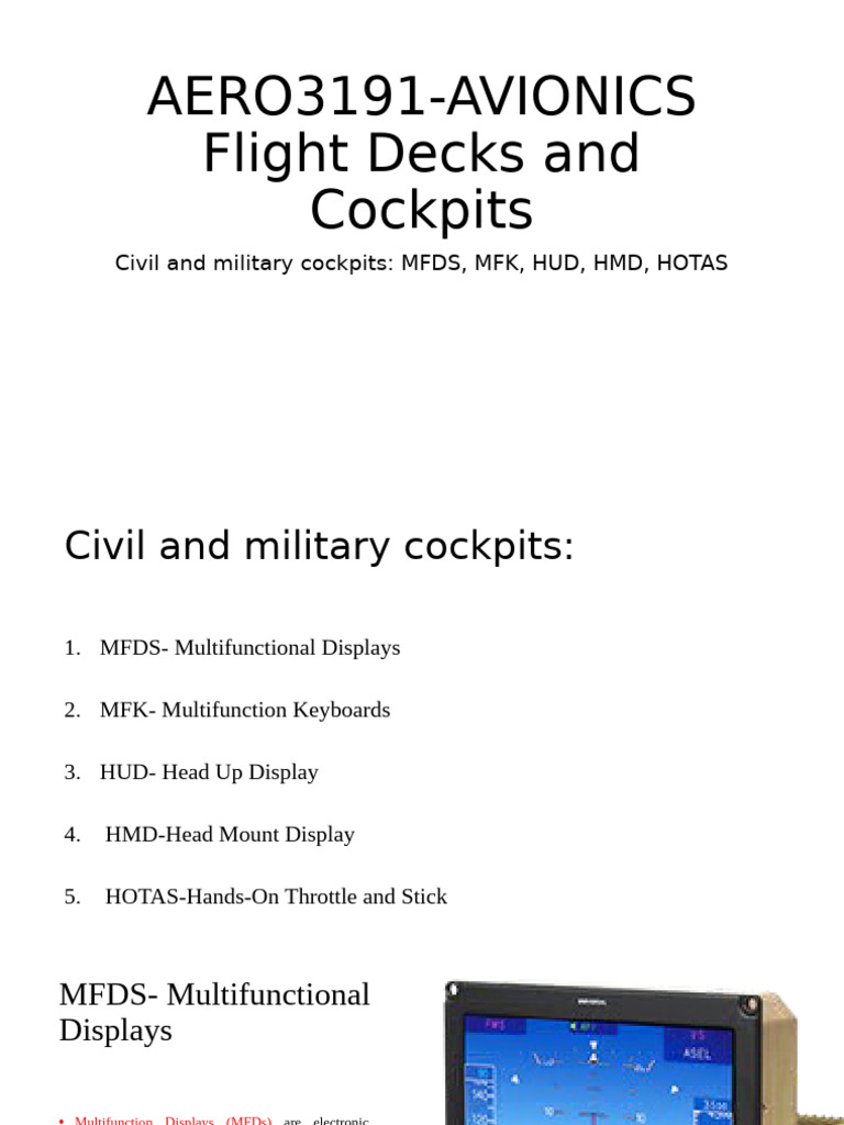 Avionics: Multifunction Displays Explained | PDF