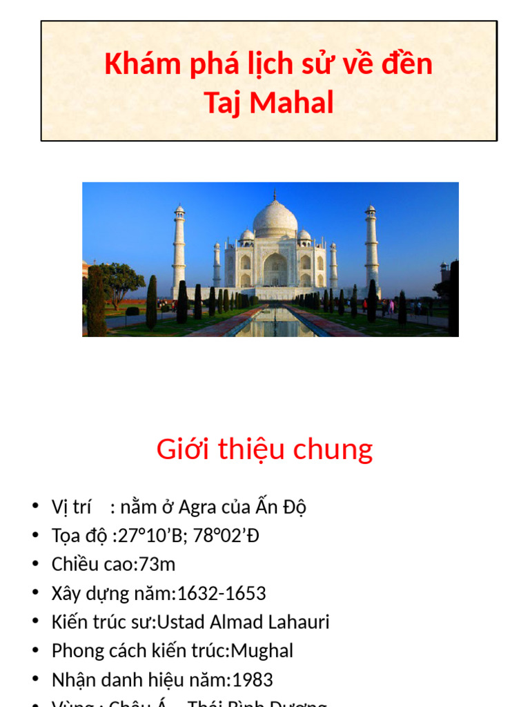Taj Mahal | PDF