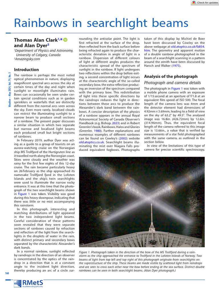 why are there rainbows 5 | PDF | Rainbow | Light