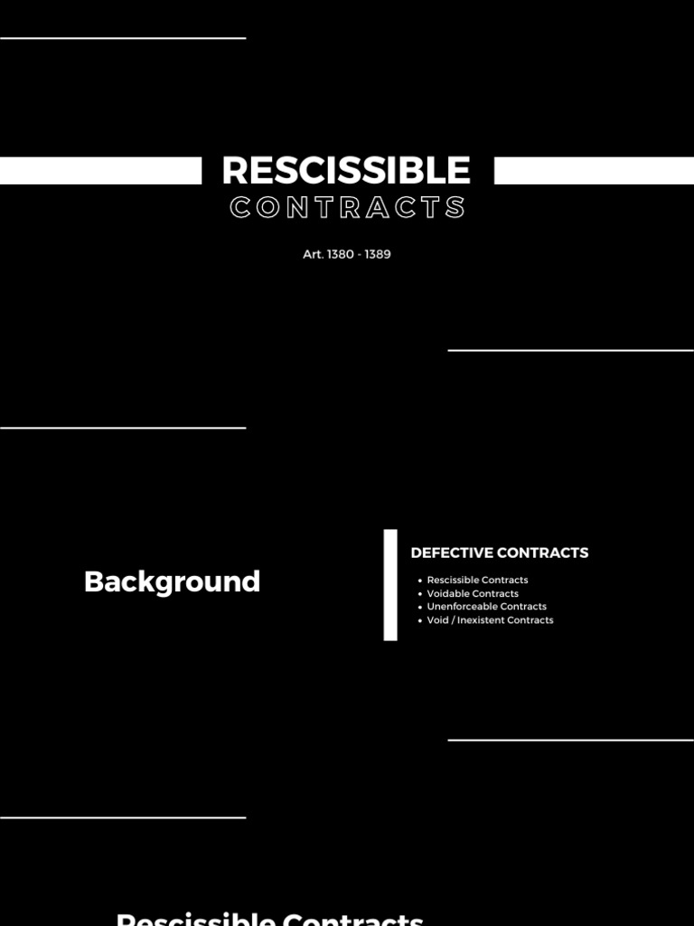 OBLICON Rescissible Contracts 2 | PDF | Justice | Crime & Violence