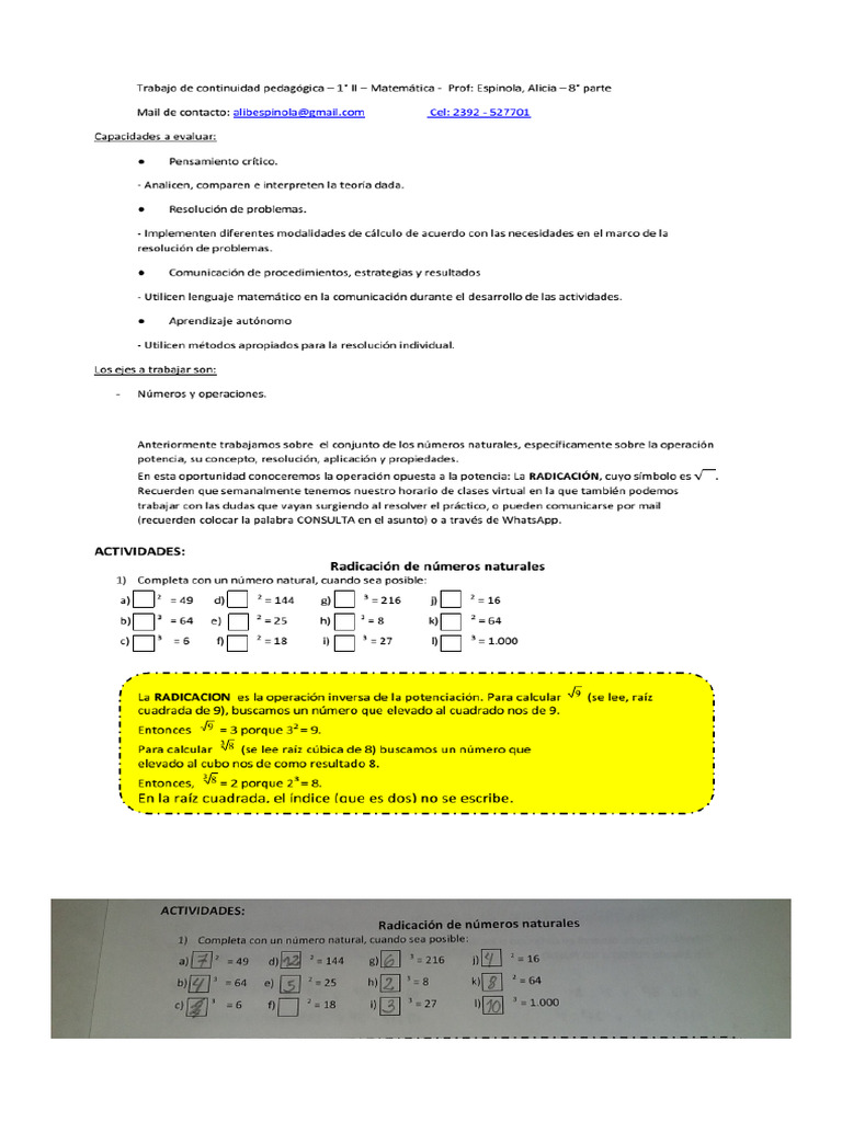 TP Nº 8 Matemat | PDF