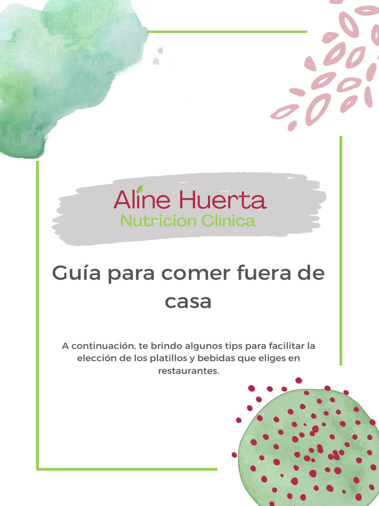 Guía para comer fuera de casa _compressed | PDF | ensalada | Alimentos