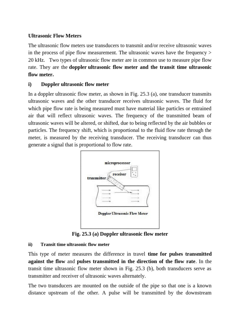 Flow Measurement Ultrasonic Magnetic Flow Meters and Piezo Electric ...
