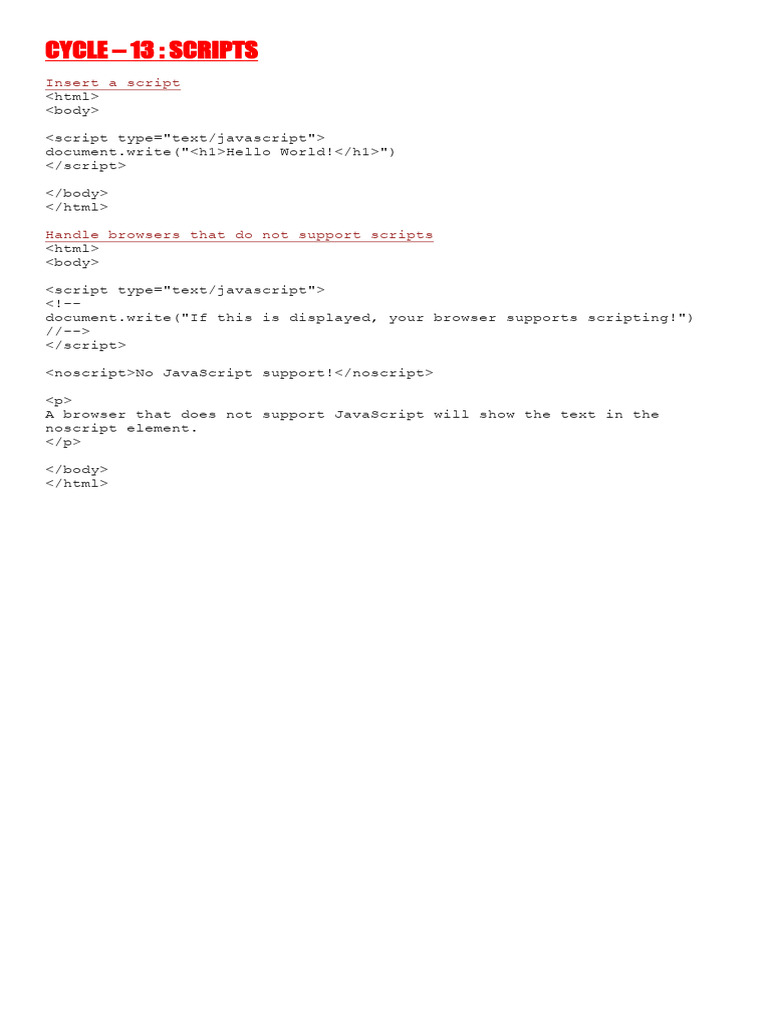 HTML Cycle 13 | PDF