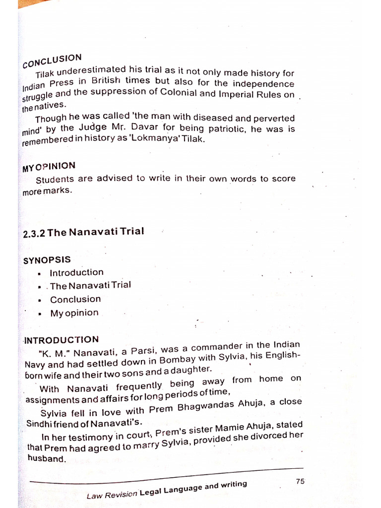 Nanavati and Dereks Trial | PDF