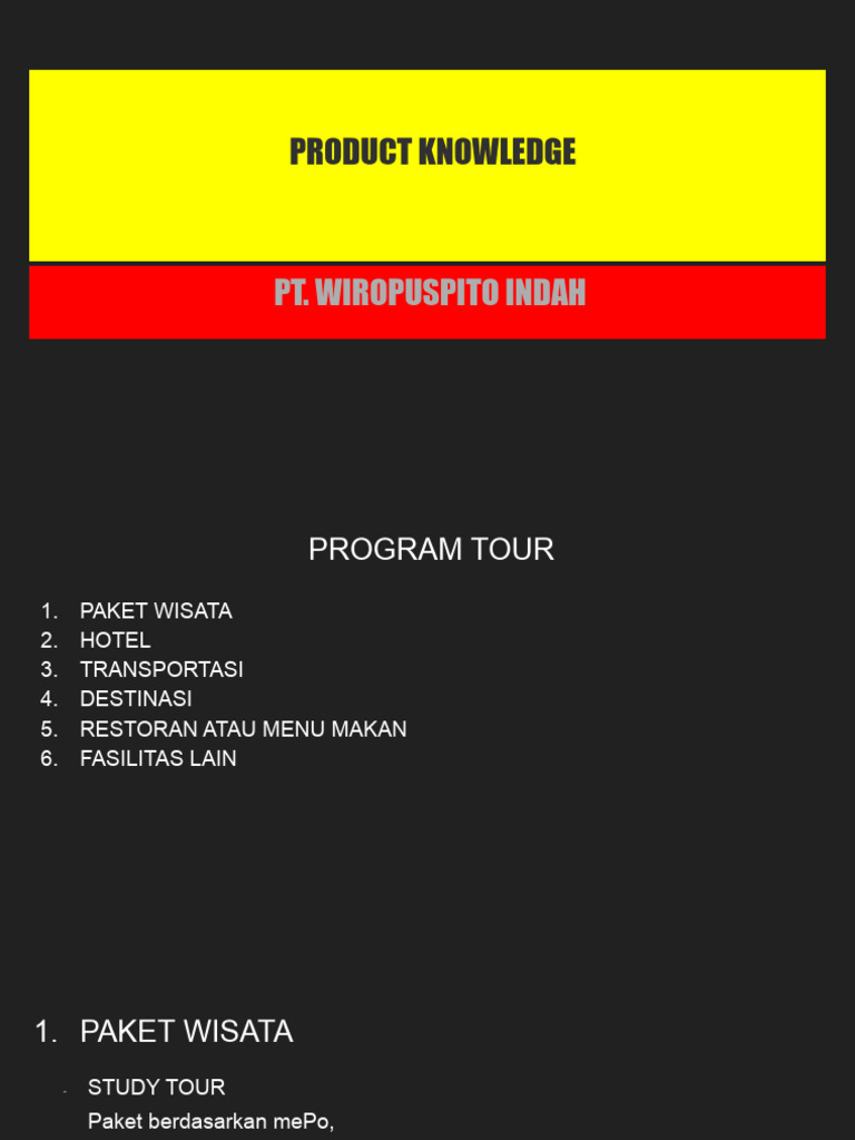 Product Knowledge | PDF