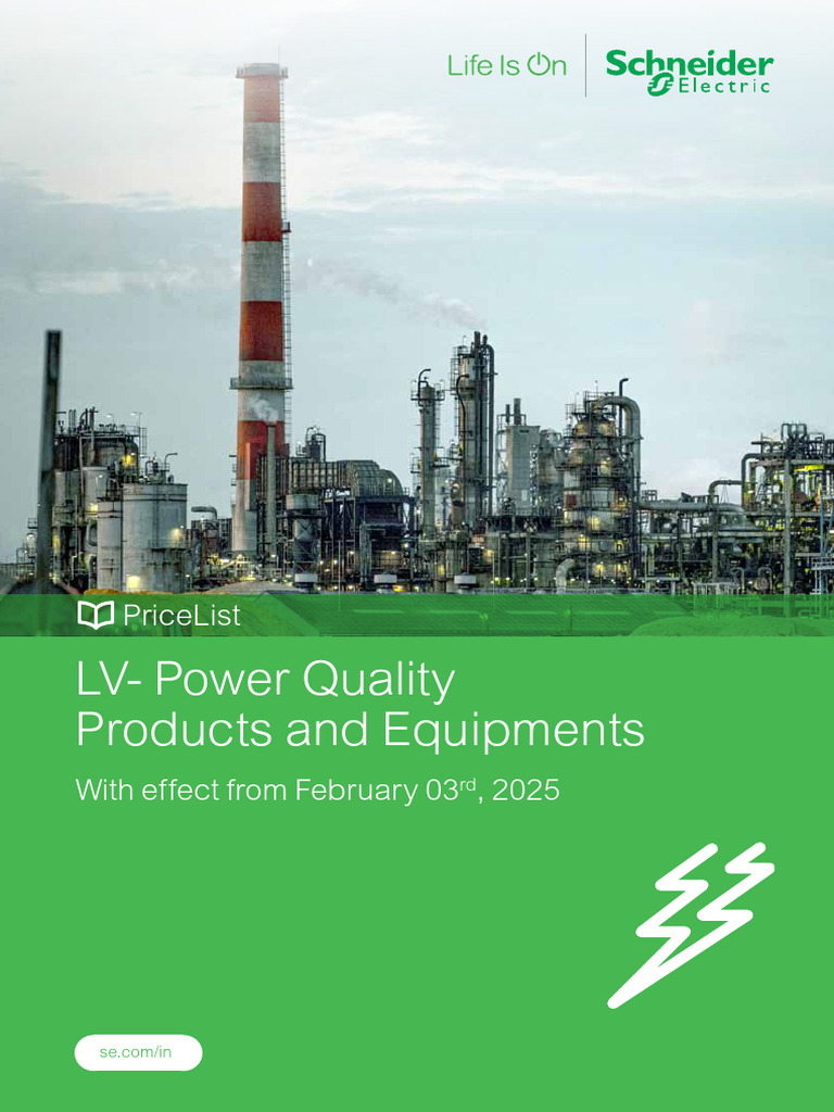 LV-Power Quality - Pricelist 2025 | PDF | Electrical Engineering ...