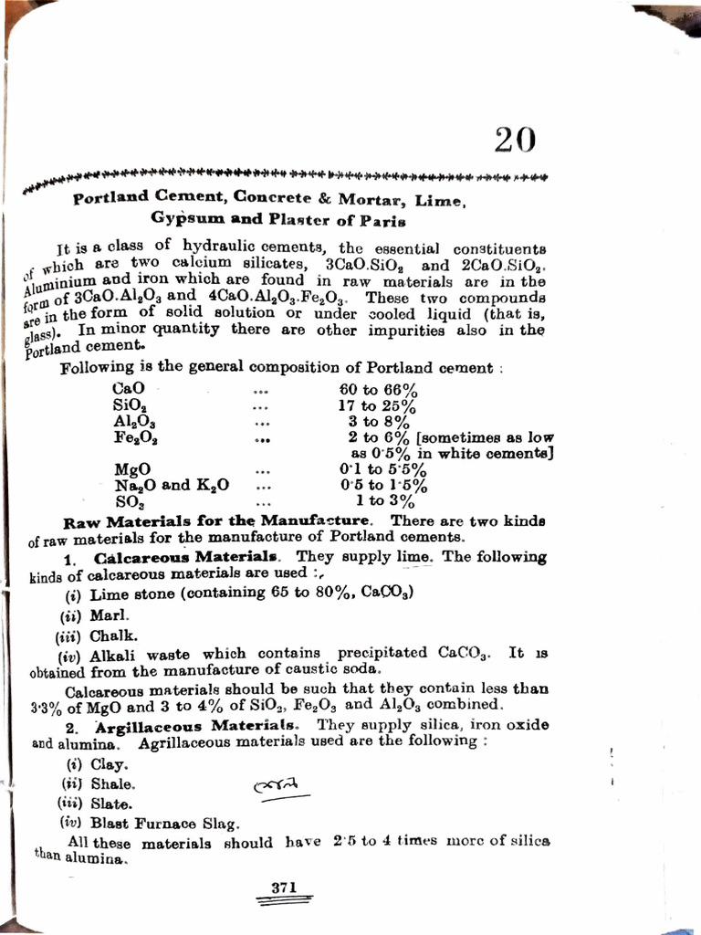 Portland Cement Manufacturing Process | PDF | Cement | Lime (Material)