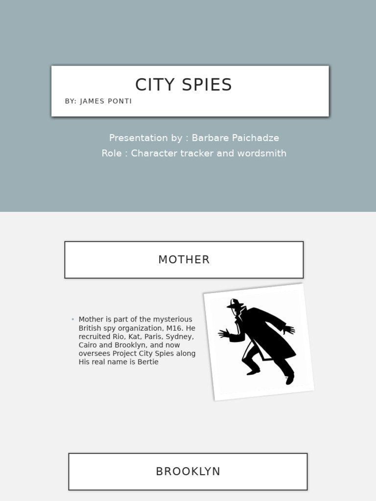 City spies - Characters | PDF | Human Anatomy | Glands