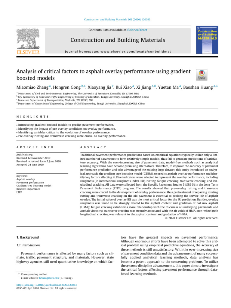 5.analysis of Critical Factors To Asphalt Overlay Performance Using ...